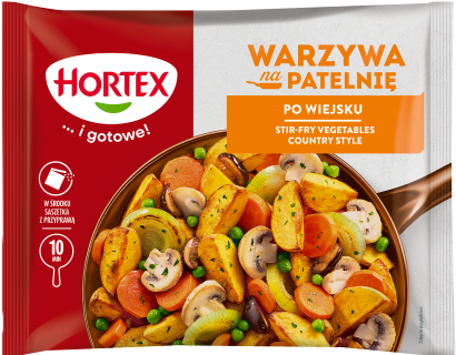 Warzywa na patelnię po wiejsku z pieczarkami - Hortex