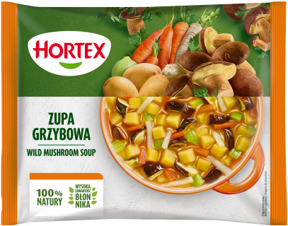 Zupa grzybowa z ziemniakami z mrożonych grzybów - Hortex